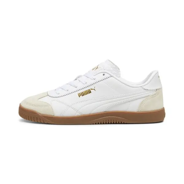 PUMA Club 5v5 Lux Sneakers - Alpine Snow- White- Gold