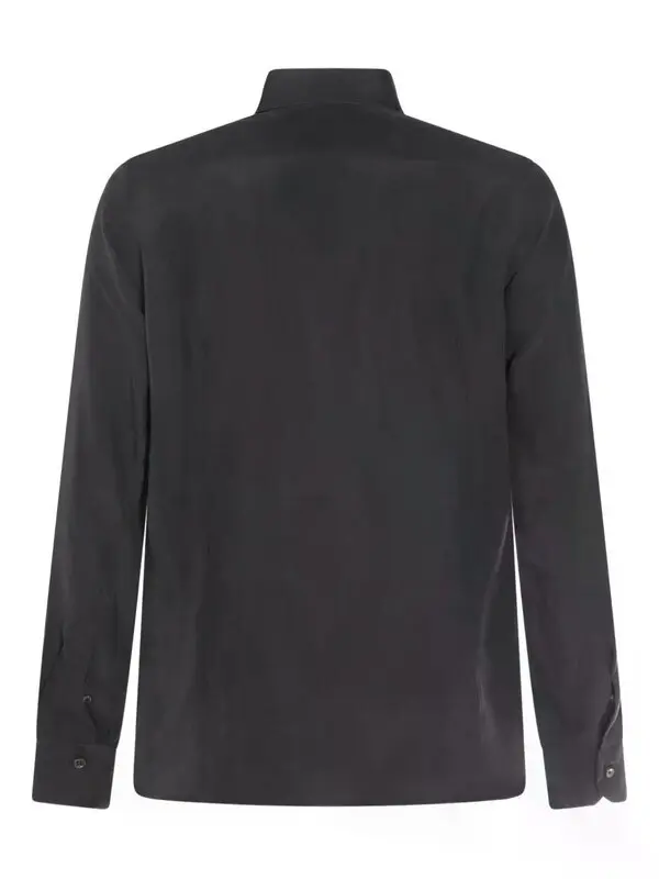 Canali Silk Shirt - Black