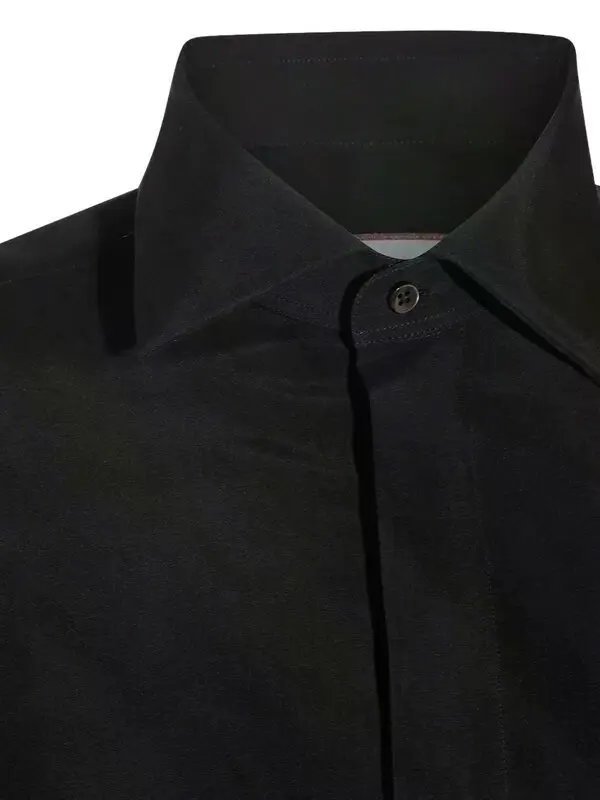 Canali Silk Shirt - Black