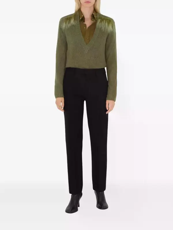 Burberry Shearling-trim Jumper