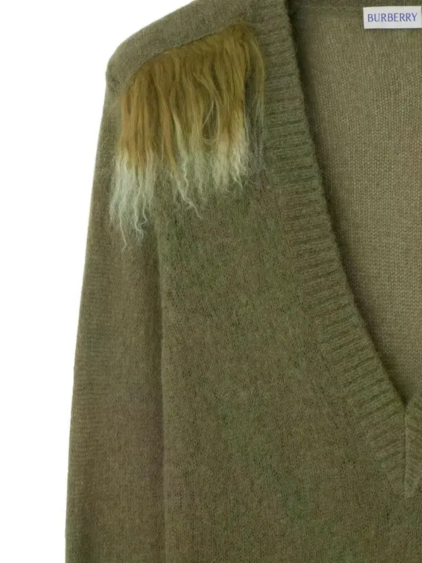 Burberry Shearling-trim Jumper