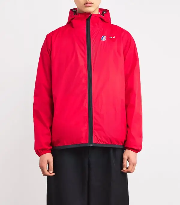 Play Comme Des Garcon X K-way Water-resistant Jacket - Red