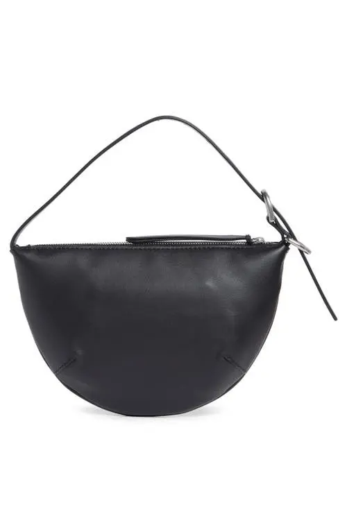 Rag & Bone Small Mercer Leather Hobo Bag - Black