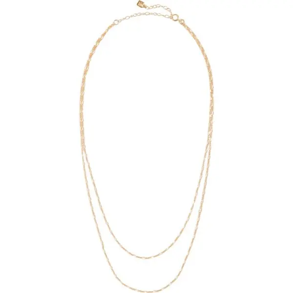 GWEN BELOTI Two-tier Layered Necklace - Gold