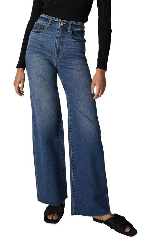 UNPUBLISHED Noemi Long Pasadena Flare Jeans - Dark Blue