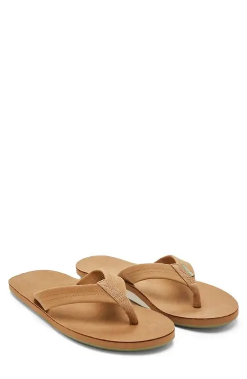 HARI MARI Fields Flip Flop - Tan/ Olive