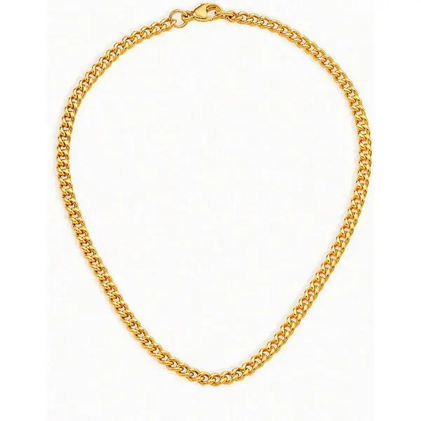 GWEN BELOTI Nola Curb Chain Anklet - Gold