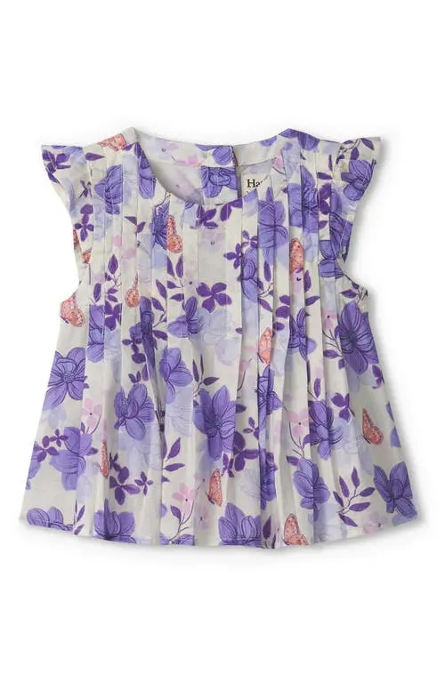 HATLEY Painted Magnolias Pintuck Top & Bubble Shorts Set