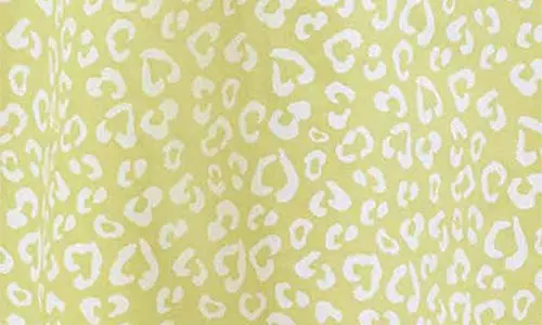 Foxcroft Sloane Leopard Print Shirtdress - Chartreuse Multi