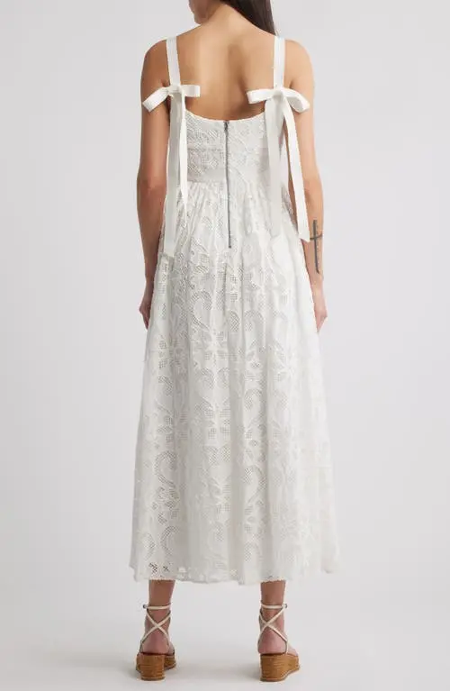 Saylor Maryl Open Stitch Maxi Dress