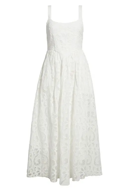 Saylor Maryl Open Stitch Maxi Dress