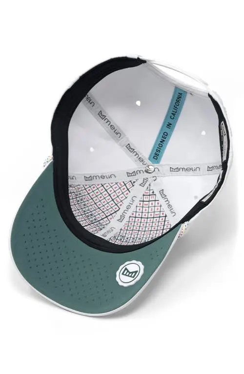 MELIN A-game Links Hydro Performance Cap - White/ Green