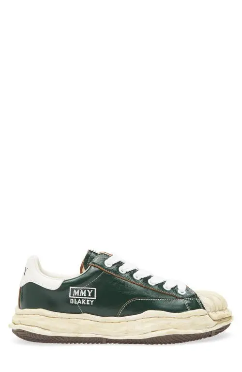 Mihara Yasuhiro Blakey Og Sole Leather Sneakers - Green