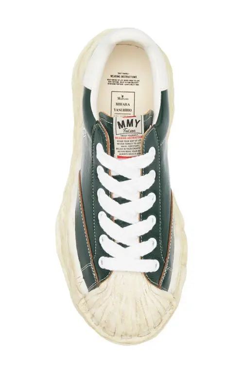 Mihara Yasuhiro Blakey Og Sole Leather Sneakers - Green