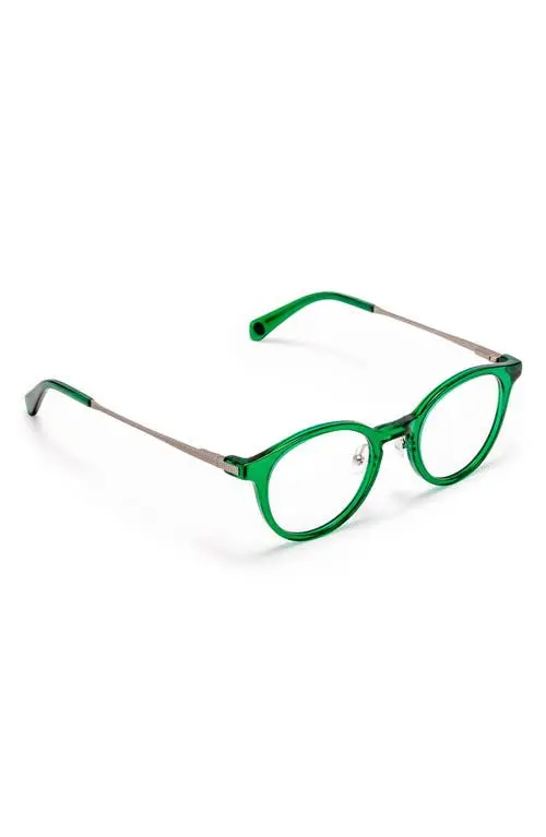 Eyebobs Golden Age 45mm Reading Glasses - Green Apple Crystal/silver