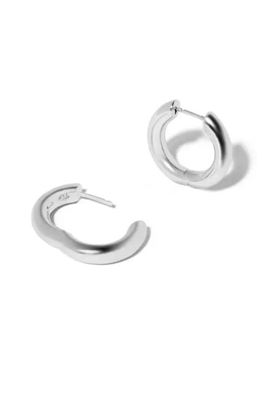 JENNIFER FISHER Micro Lilly Huggie Hoop Earrings - Silver