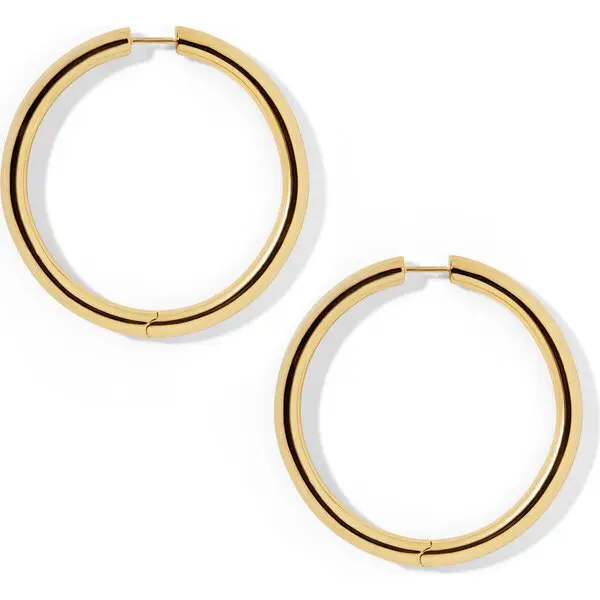 JENNIFER FISHER Lilly Hinge Baby Hoop Earrings - Yellow Gold