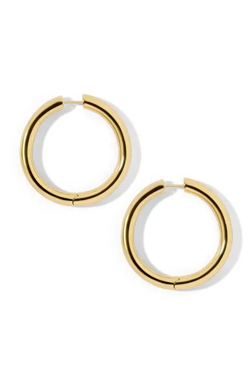 JENNIFER FISHER Mini Lilly Hinged Hoop Earrings - Yellow Gold