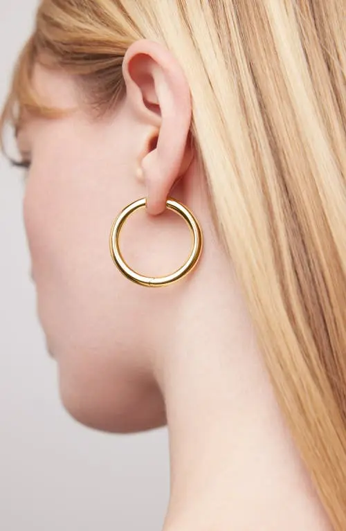 JENNIFER FISHER Mini Lilly Hinged Hoop Earrings - Yellow Gold