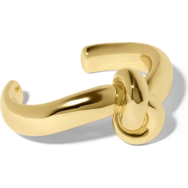 JENNIFER FISHER Thin Knot Cuff Bracelet - Yellow Gold