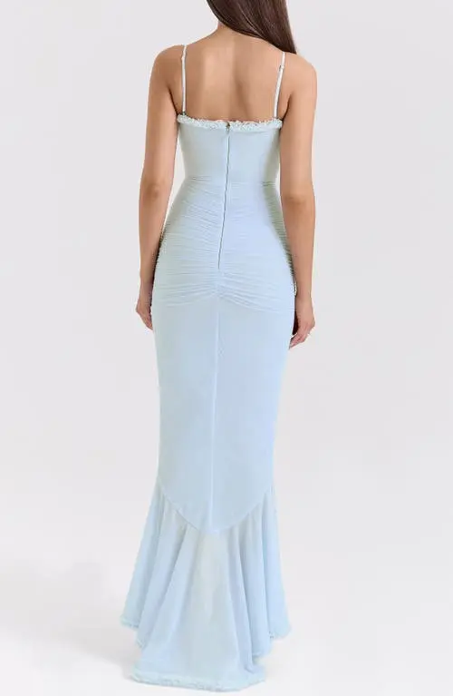 white christmas dresses HOUSE OF CB FLORA SATIN PLEATED MIDI DRESS – TheLuxeLend main image 1