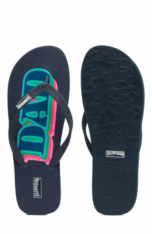Vilebrequin Flip Flops - Bleu Marine