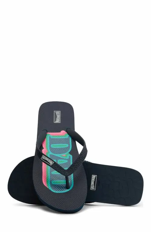 Vilebrequin Flip Flops - Bleu Marine