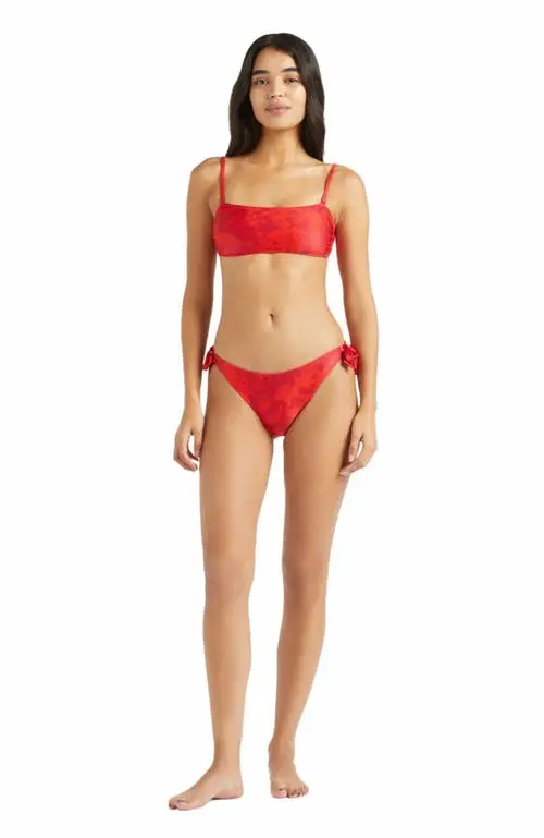 Vilebrequin Flower Power Bralette Bikini Top - Lipstick