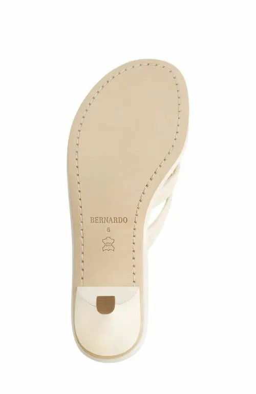 Bernardo Bernardo1946 Footwear Miami 55 Kitten Heel Sandal - Off White