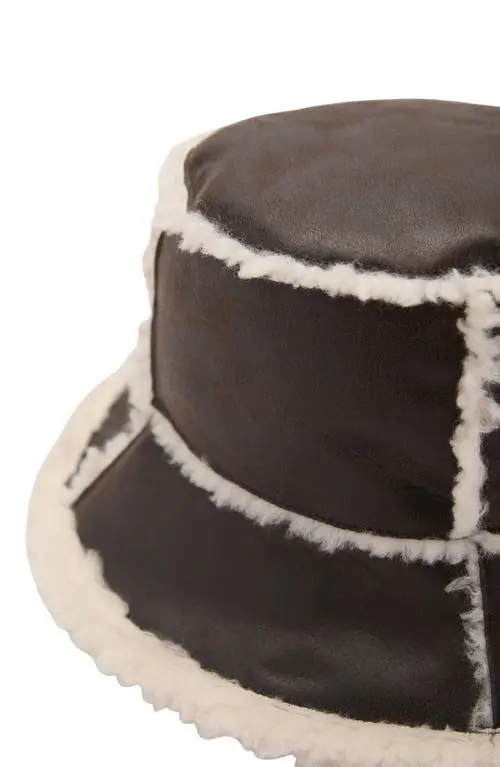 Mango Faux Shearling Bucket Hat