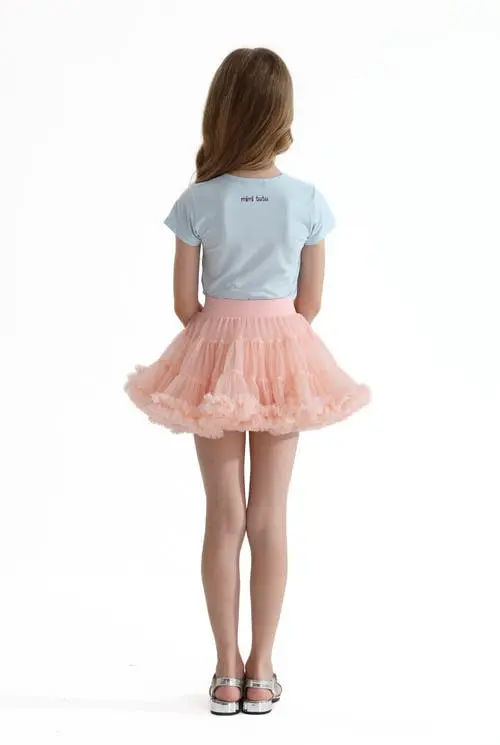 MIMI TUTU Bow Tulle Skirt - Blush