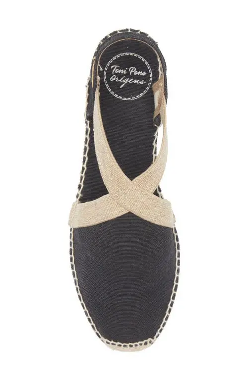 TONI PONS Verdi Espadrille Wedge - Black