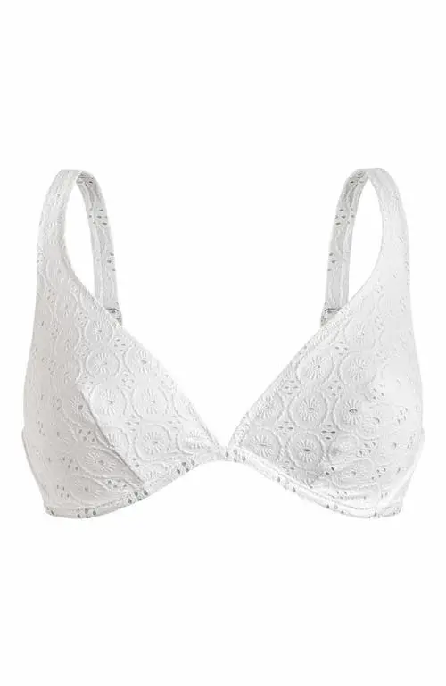 Vilebrequin Broderie Anglaise Underwire Bikini Top - Blanc