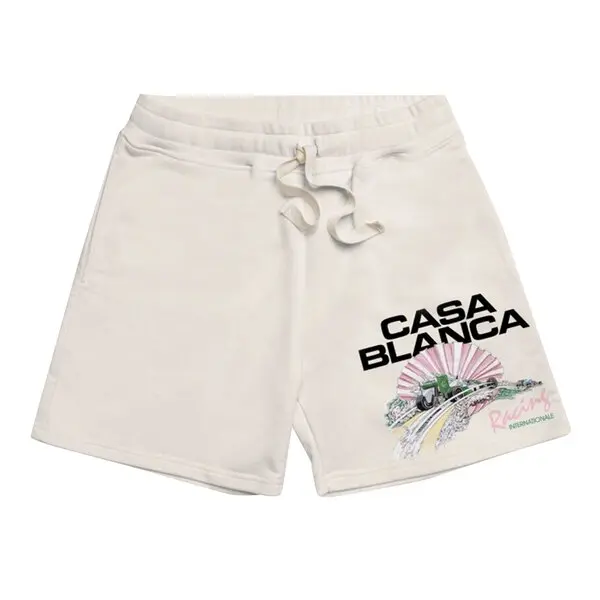 Casablanca Racing Shell Sweatshort - Cream