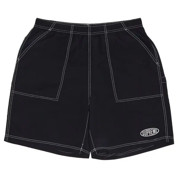 Supreme Nylon Painter Short - Black