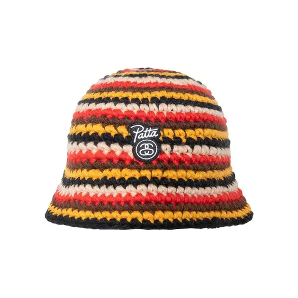 StÜssy X Patta Striped Knit Bucket Hat - Multicolor