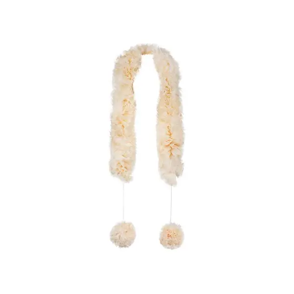 Gucci Silk Ruffle Scarf 'ivory - Cream