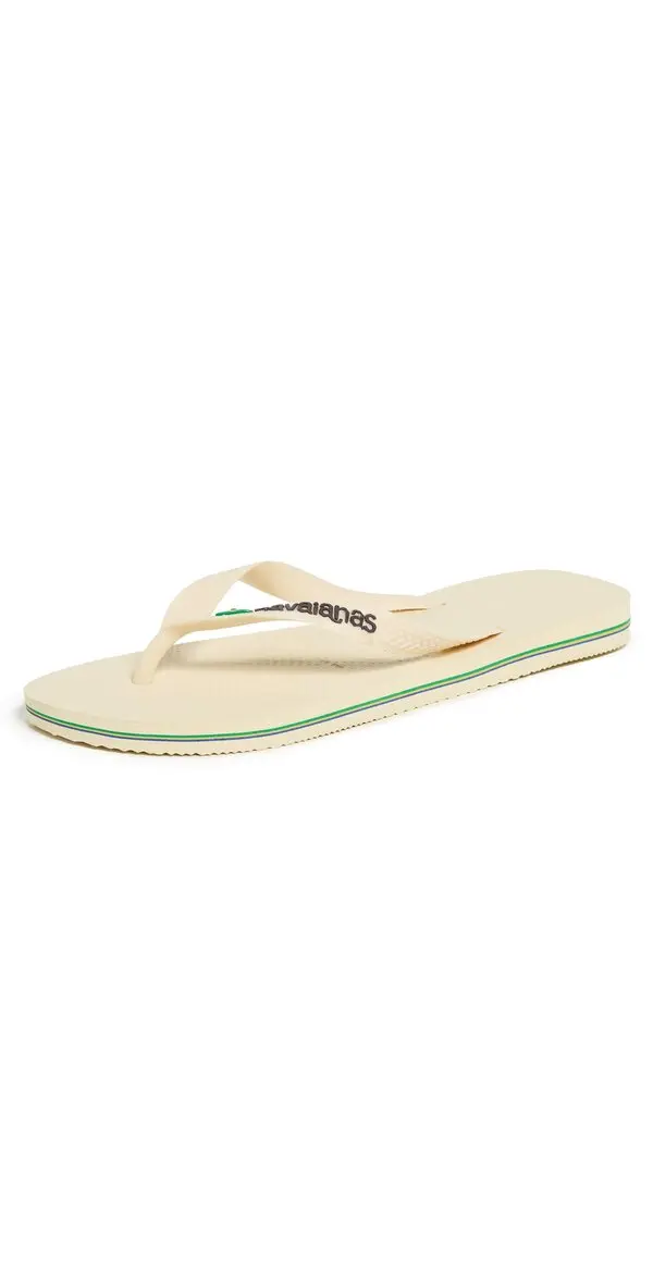 Havaianas Brazil Logo Flip Flops - Buttercream