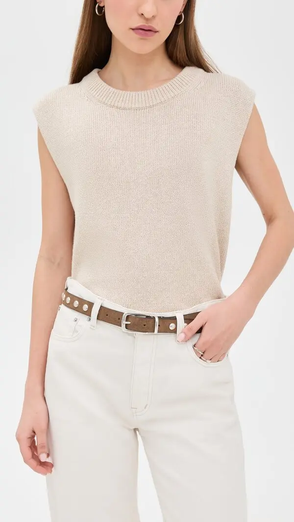 Anderson's Slim Studded Suede Belt