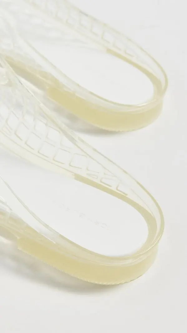 Tory Burch Mellow Mary Jane Flats - Clear/silver