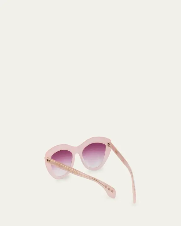Hoorsenbuhs 24k Gold & Acetate Cat-eye Sunglasses