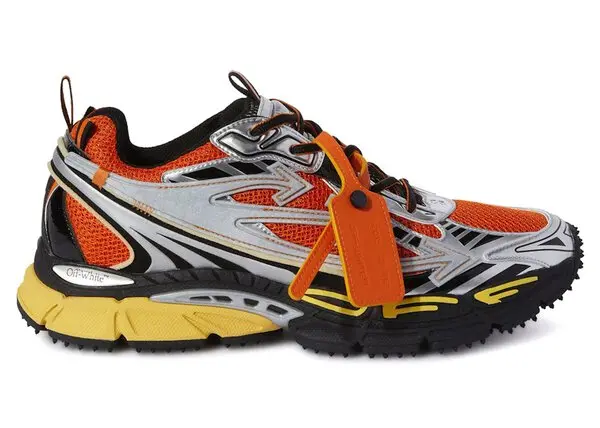 Off-White Be Right Backin Sneakers - Silver/orange