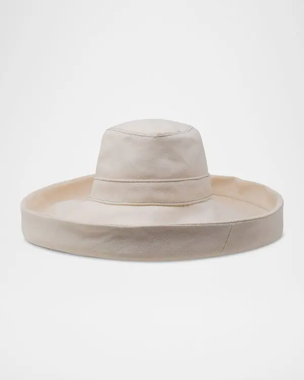 GIGI BURRIS MILLINERY Leigh Cotton Fedora - Natural