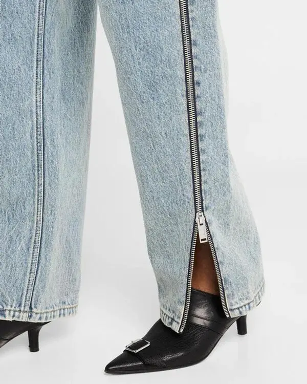 3.1 Phillip Lim Curved Side-zip Jeans