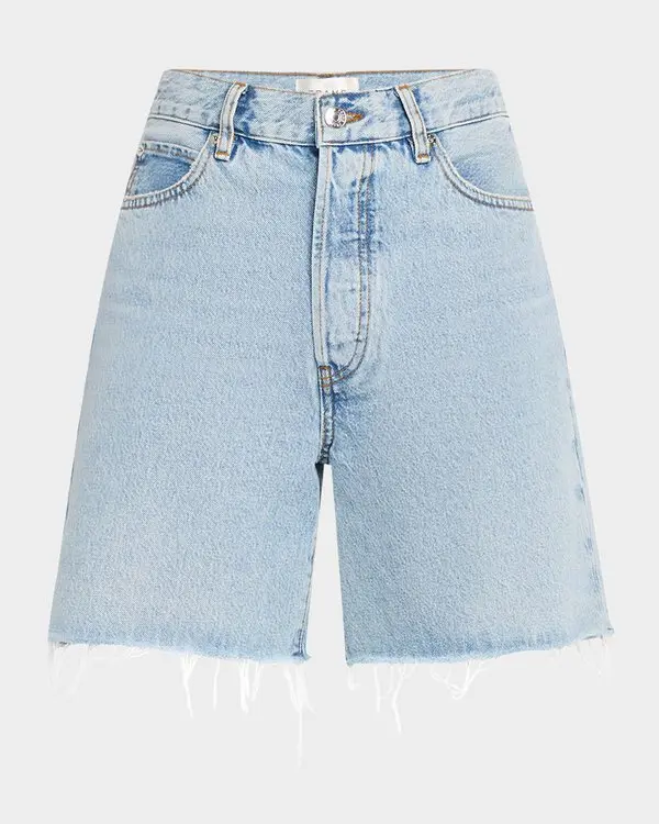 FRAME The Timeless Denim Shorts - Ltblue