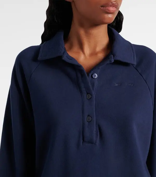The Upside Cotton Terry Polo Sweater