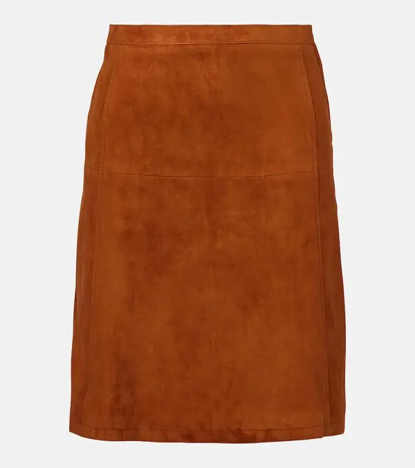 Versace Suede Midi Skirt