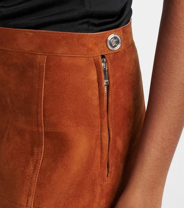 Versace Suede Midi Skirt