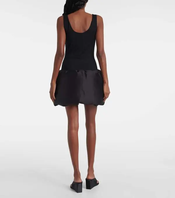 Alaïa Down-paneled Wool-blend Minidress