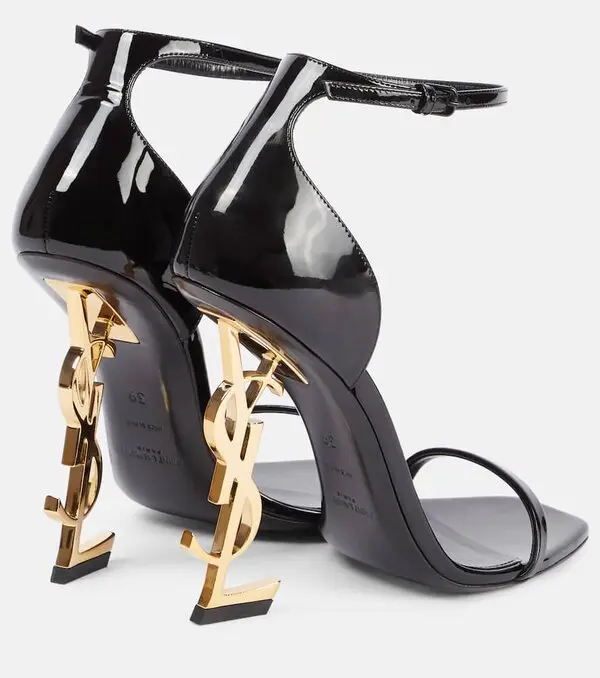 Saint Laurent Opyum Patent Leather Sandals